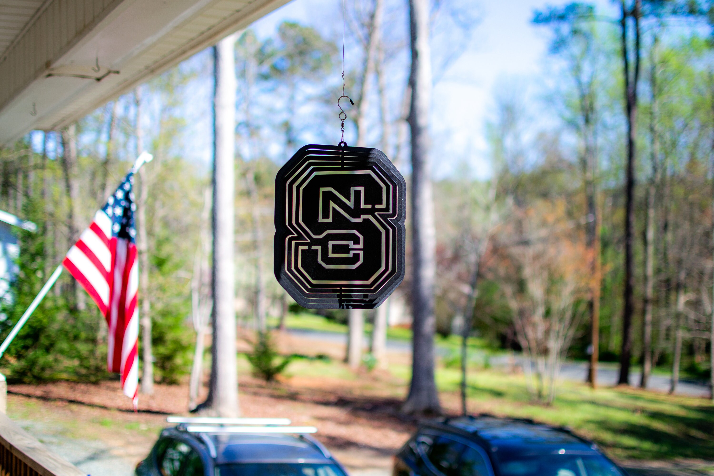 Wind Spinner - NC State Block S Logo - Etsy