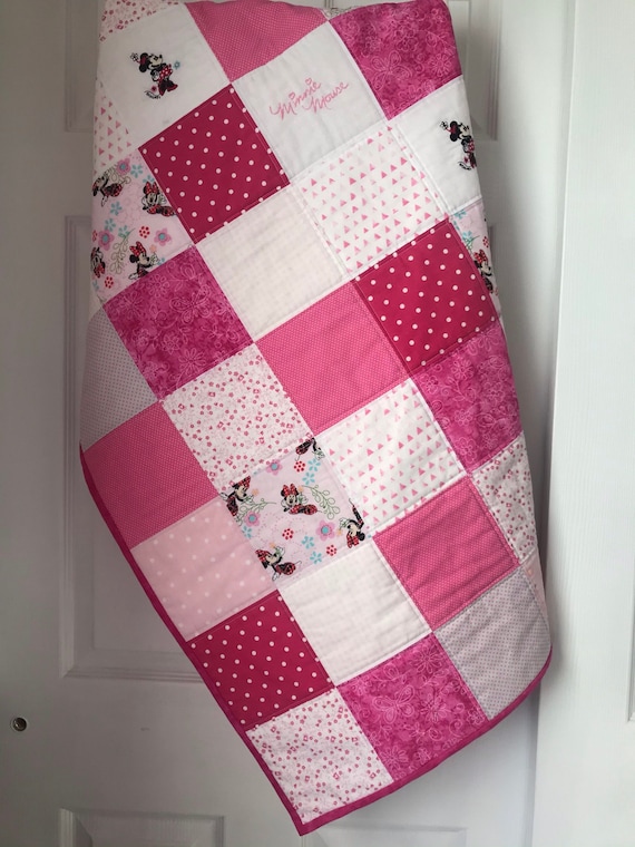 Disney Minnie Mouse Childs Quilt | Etsy