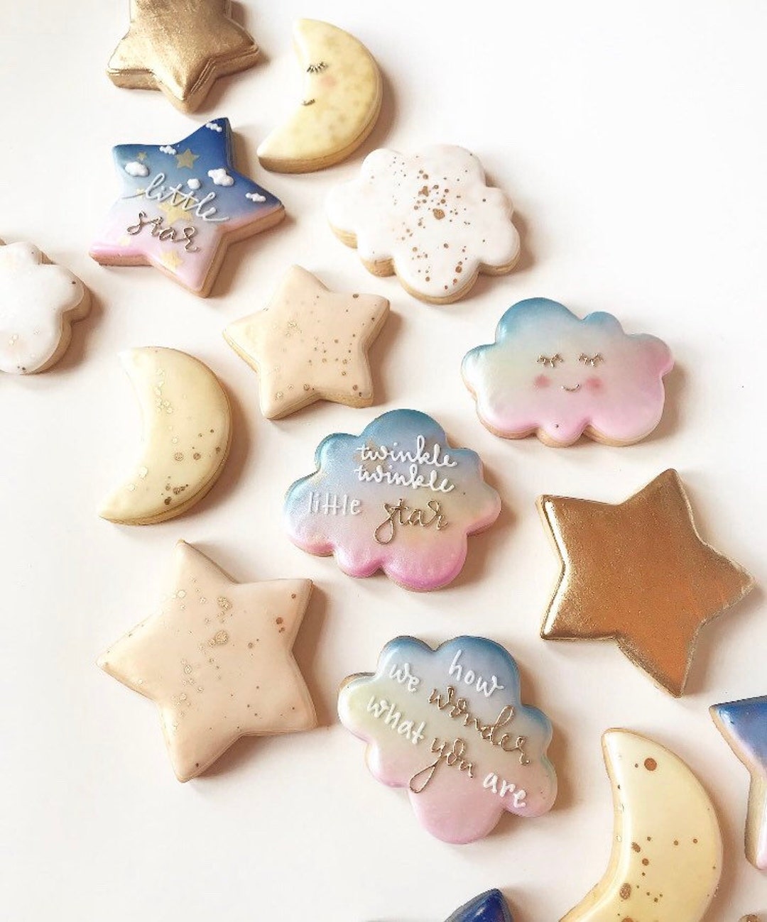 Twinkle Twinkle Little Star Cookies/baby Shower/ Birthday (12) - Etsy