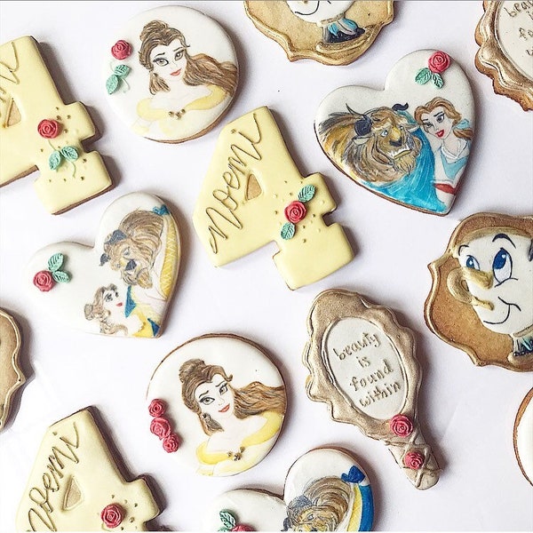 Beauty and the Beast Cookies - Etsy