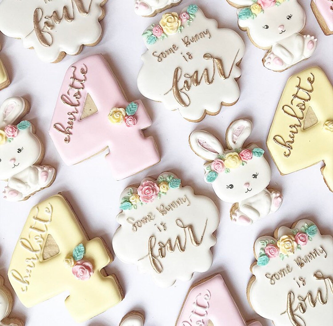 Custom Bunny Rabbit Cookies (dozen) - Etsy