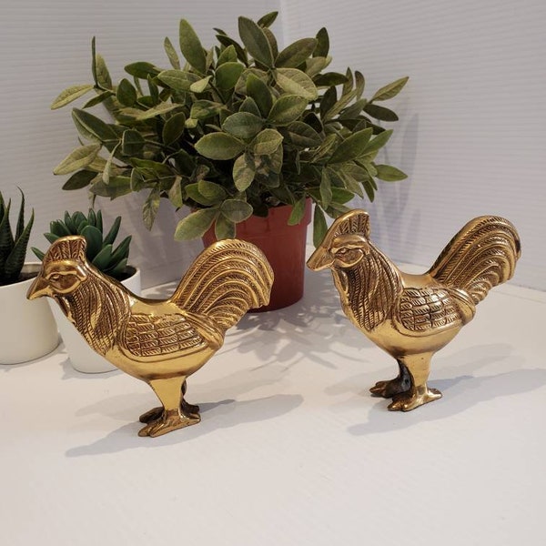 Brass Rooster - Etsy