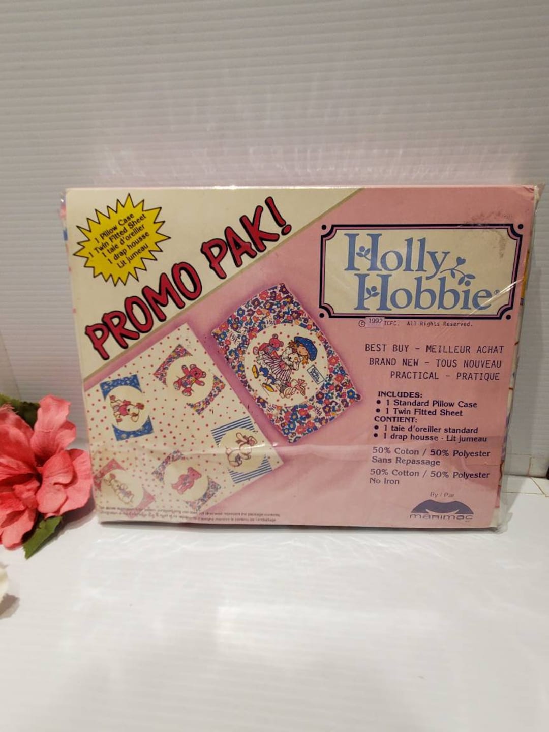 Vintage 1992 Holly Hobbie Fitted Twin Sheet and Pillow Case - Etsy
