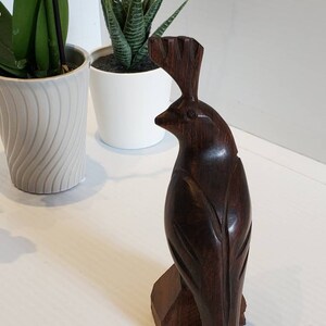 Vintage Ironwood Tropical Bird Statue, Hand Carved, Wooden Bird Statues ...