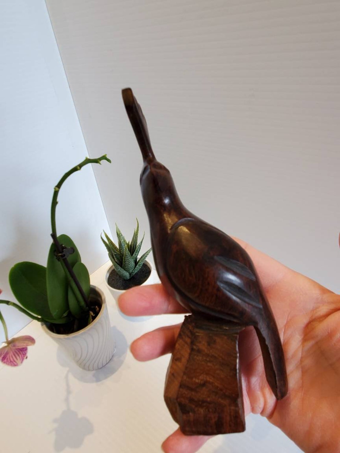 Vintage Ironwood Tropical Bird Statue, Hand Carved, Wooden Bird Statues ...