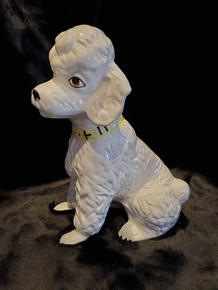 Vintage Ceramic Poodle Dog Statue Made in Japan Poodle - Etsy