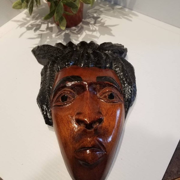 Jamaican Wood Mask - Etsy