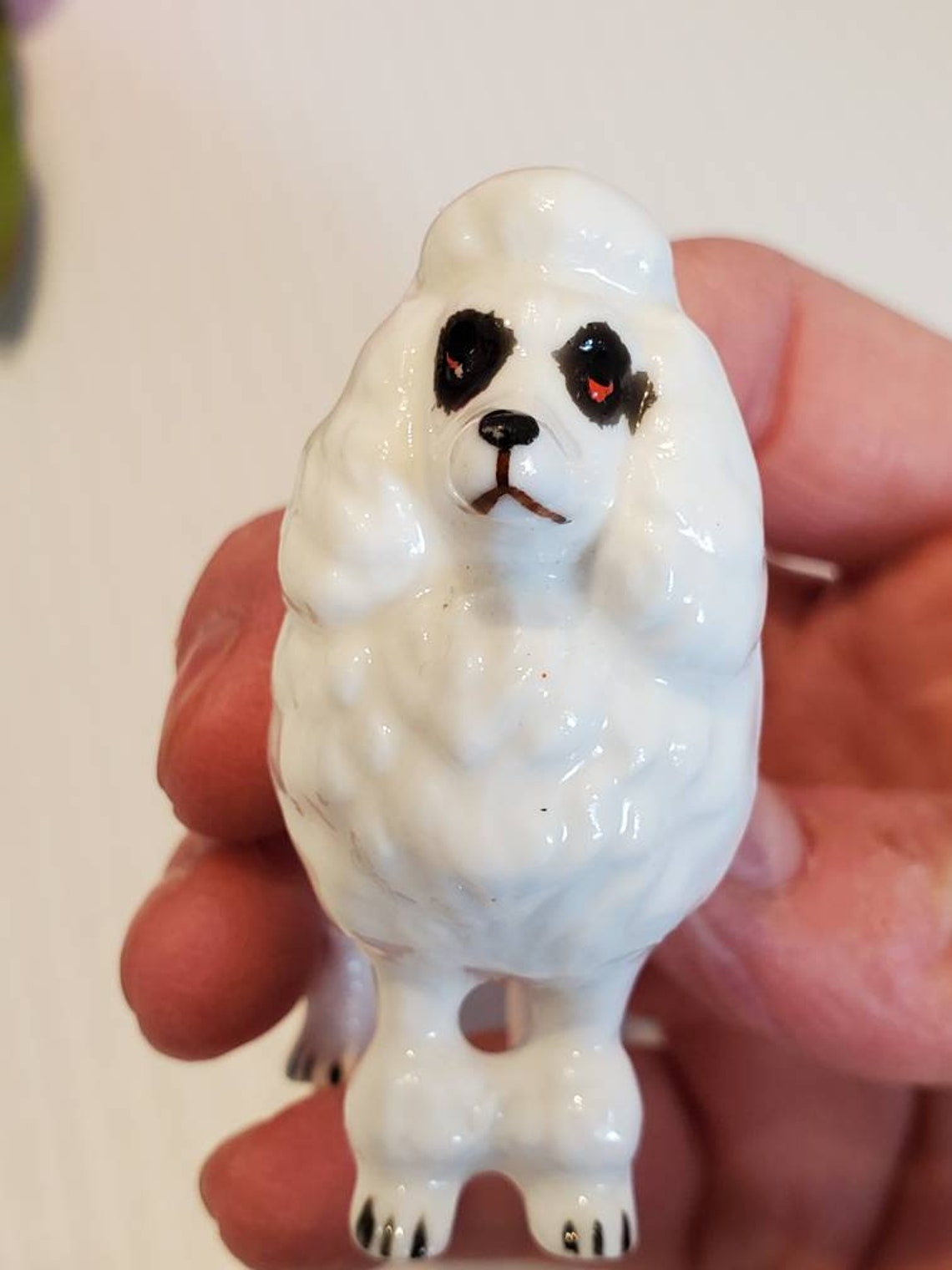 Vintage Miniature Ceramic Poodle Figurine Made in Japan - Etsy