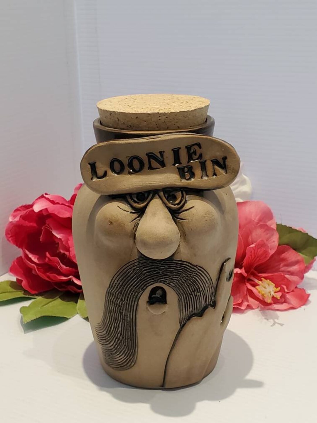 Vintage Pottery Loonie Bin Coin Bank, Canadian Loonie Coin Bank, Donna ...