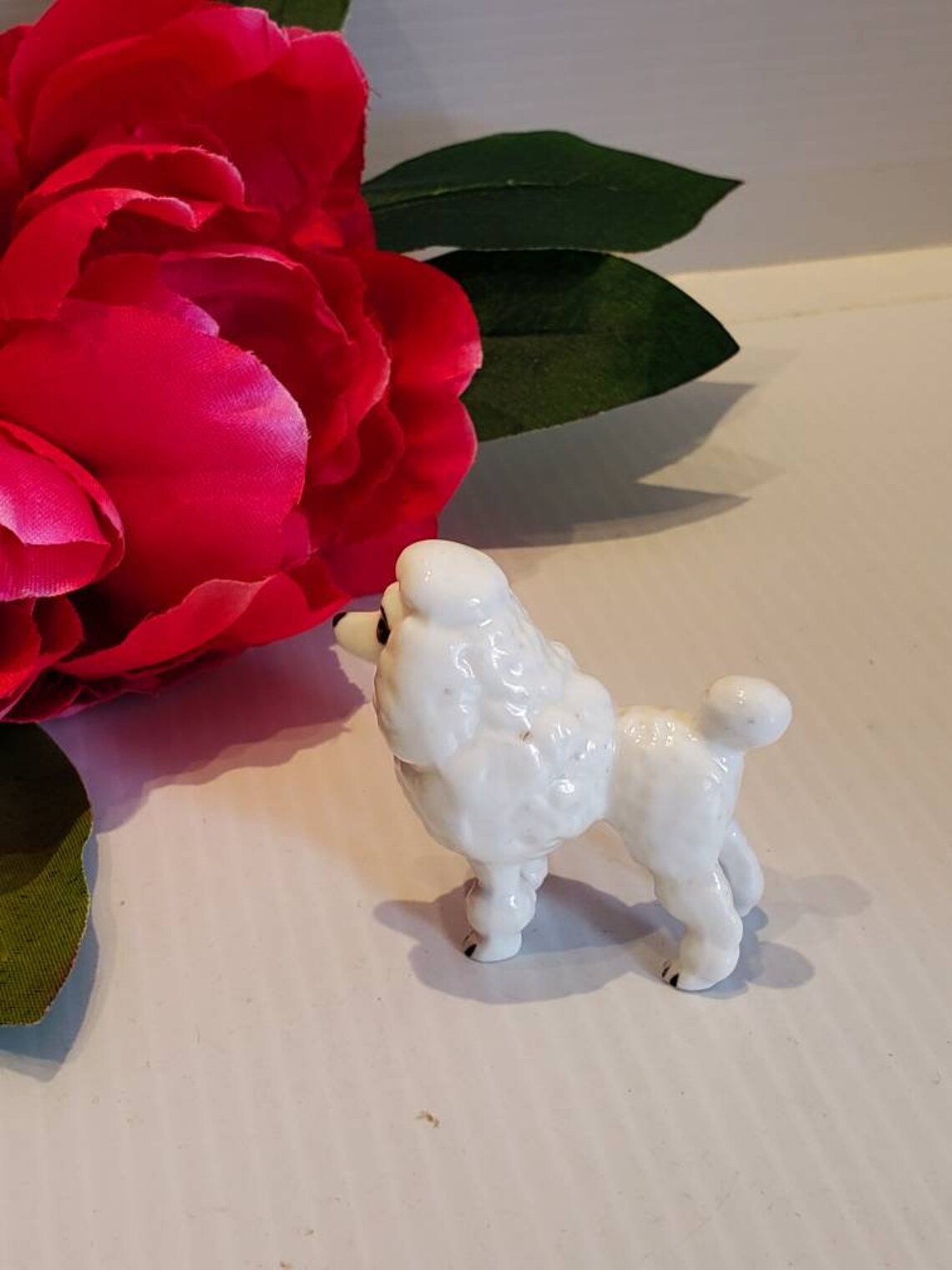 Vintage Miniature Ceramic Poodle Figurine Made in Japan - Etsy