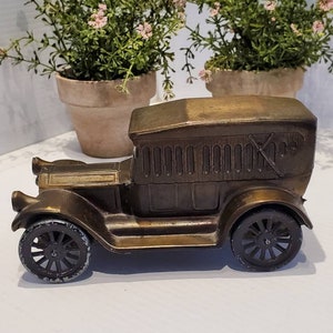 Vintage Diecast 1908 Banthrico Classic Model Car Coin Bank, 70s Diecast ...