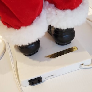 Vintage Animated Santa Claus Head Arms Move, Moving Plug in Santa ...