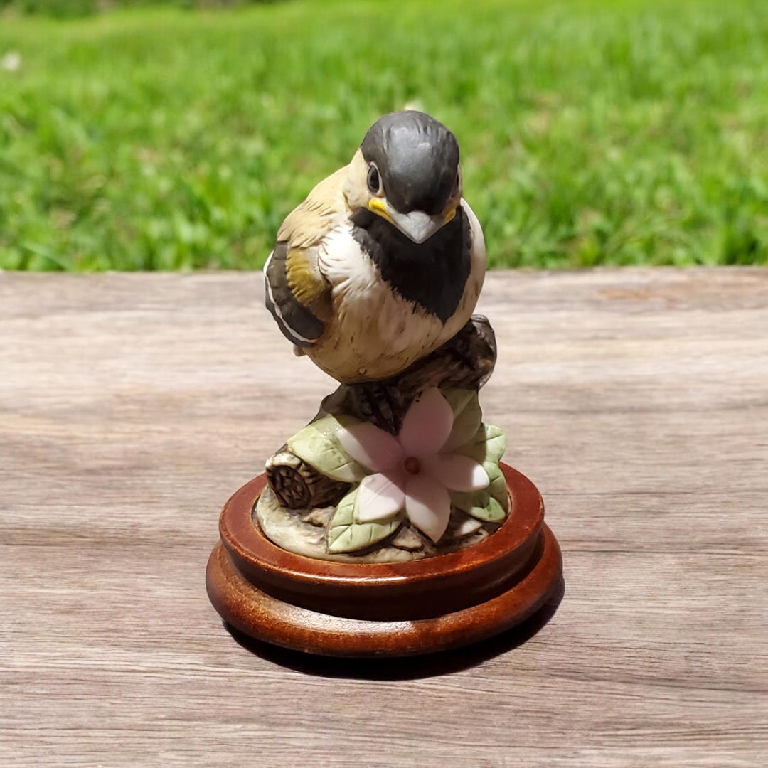 Vintage Ceramic Chicadee Bird Figurine, Chickadee Decor, Chickadee ...