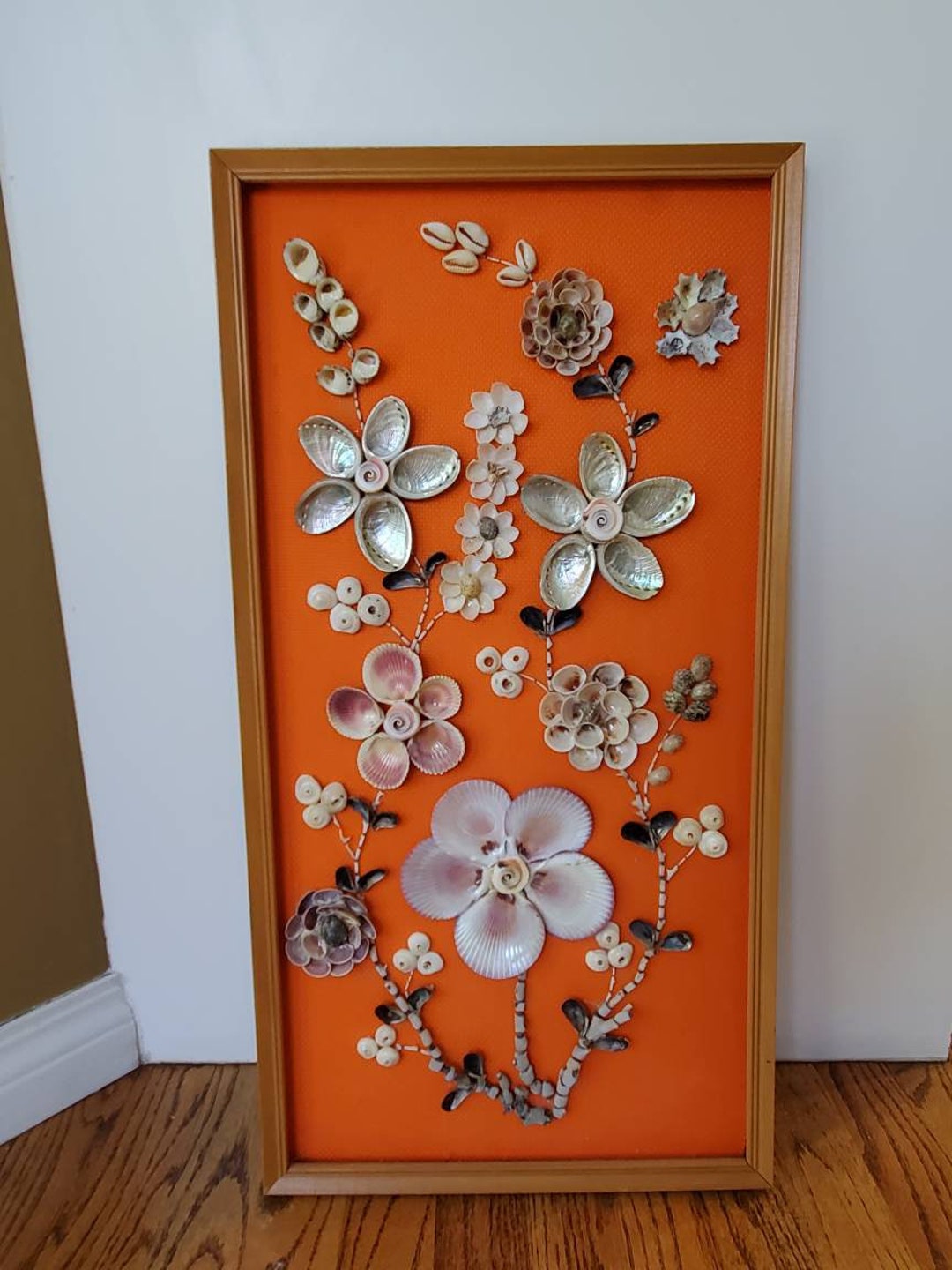 Vintage Mid Century 3D Shell Picture, Shell Wall Art, Seashell Picture ...