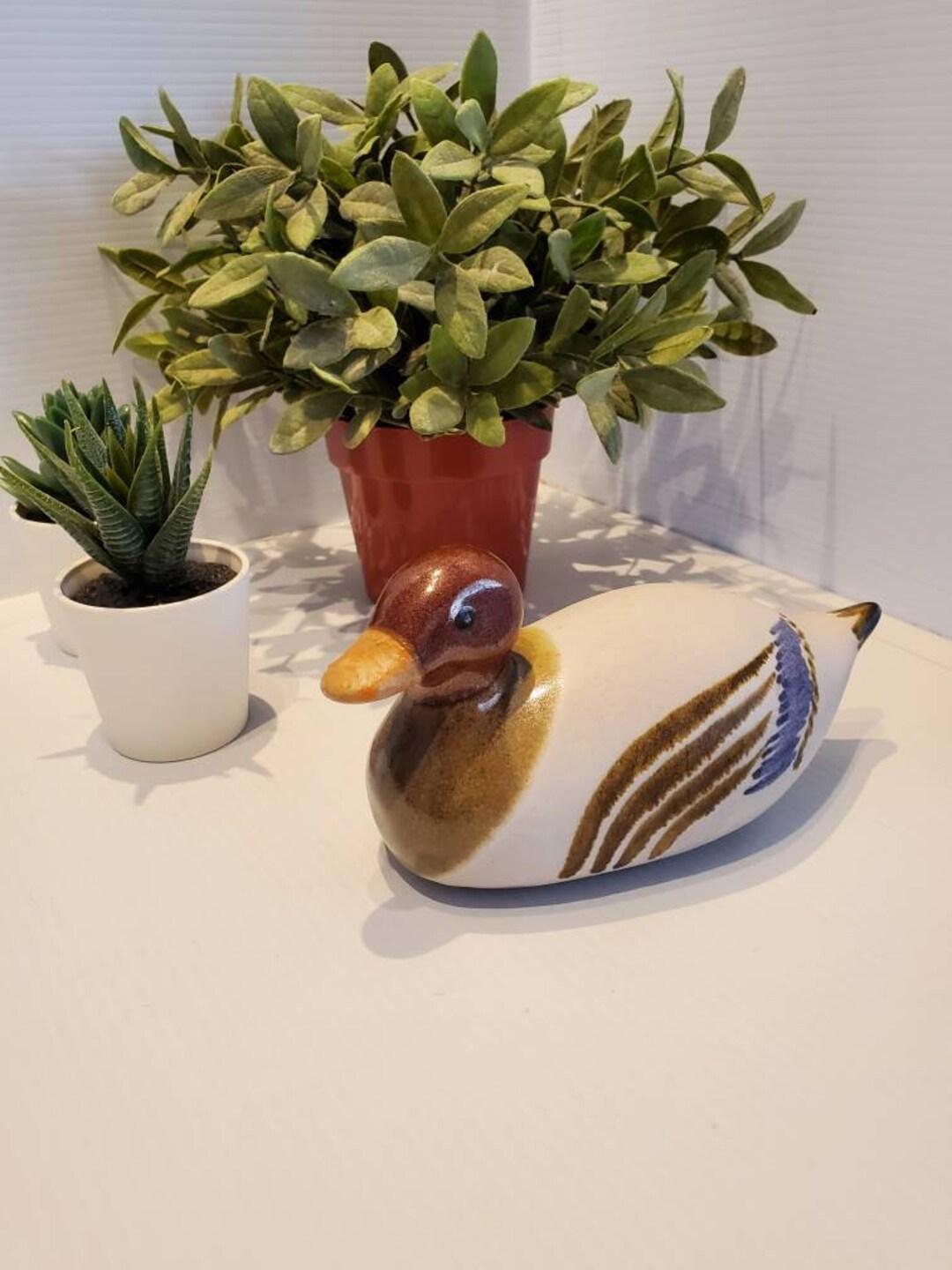 Vintage Pottery Duck Sculpture, Handmade Pottery, Artisan Pottery, Teka ...