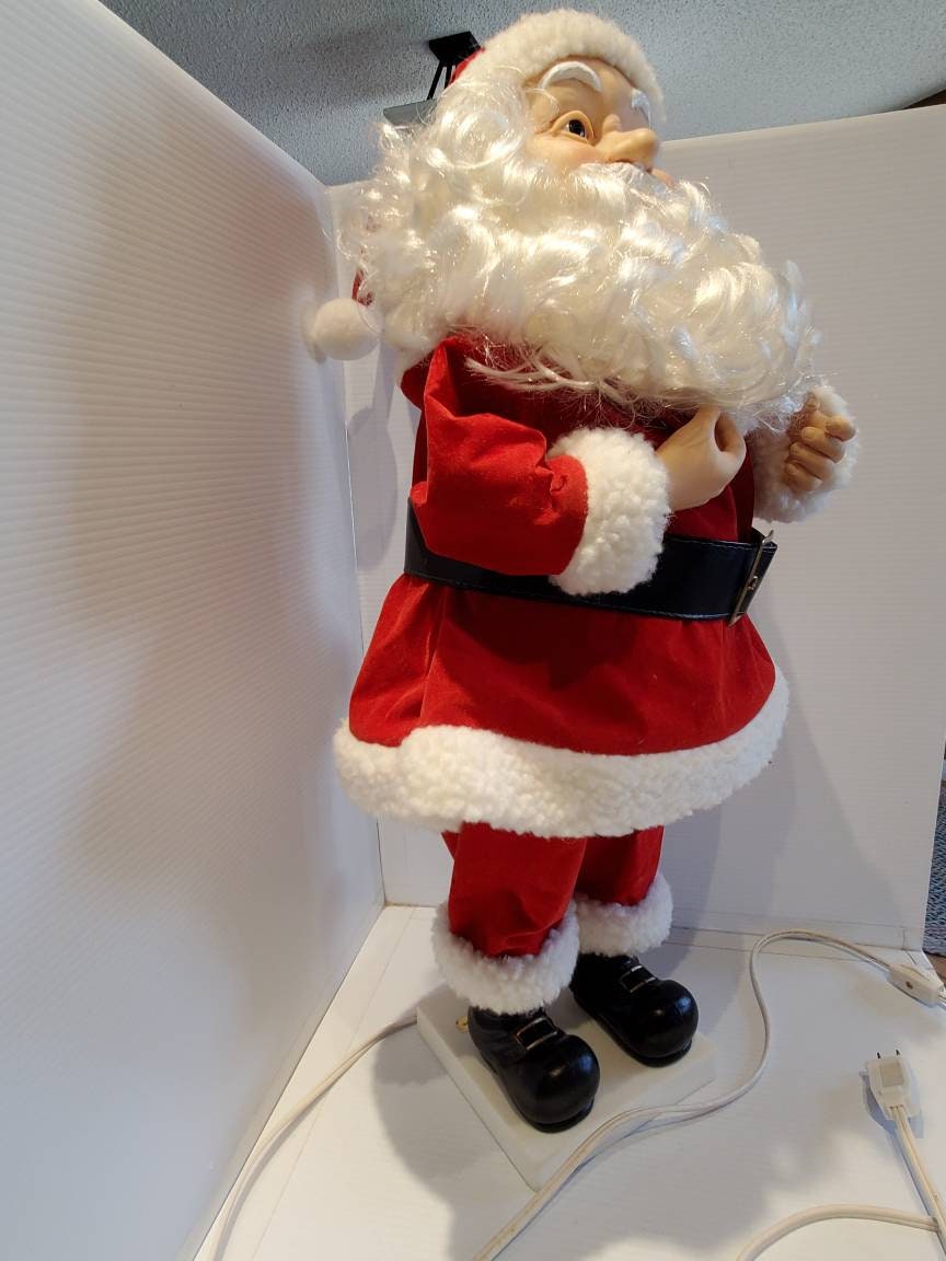 Vintage Animated Santa Claus Head Arms Move Moving Plug in - Etsy