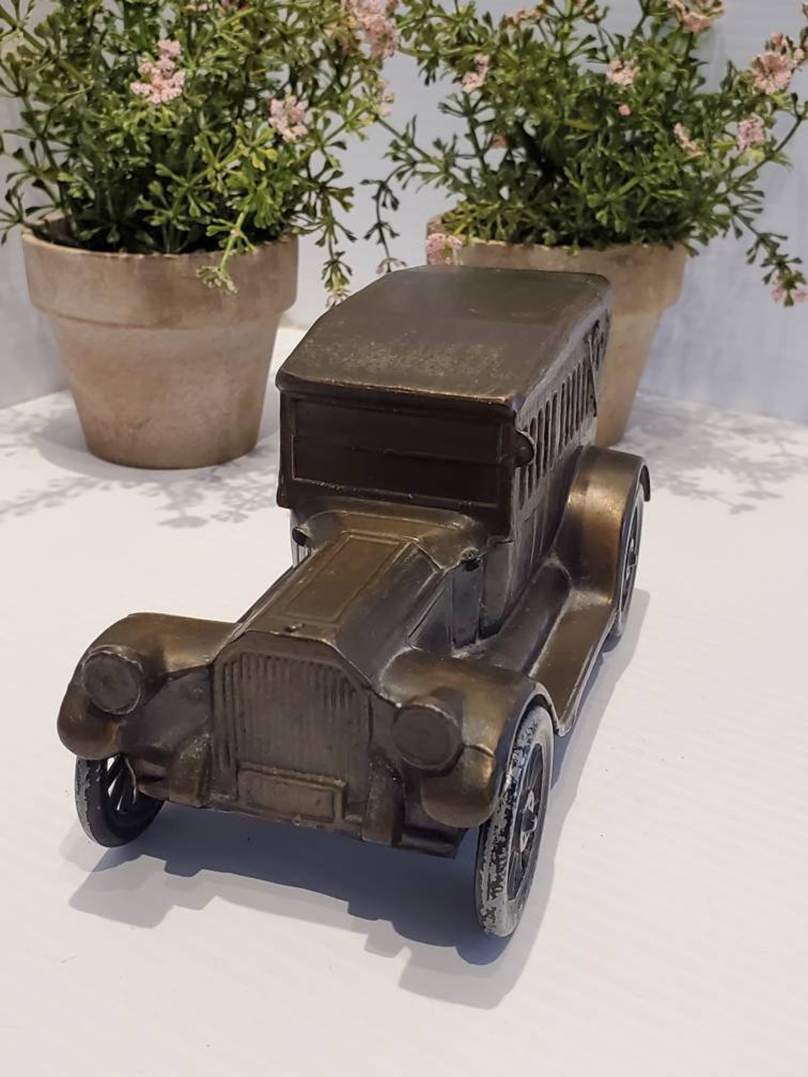 Vintage Diecast 1908 Banthrico Classic Model Car Coin Bank, 70s Diecast ...