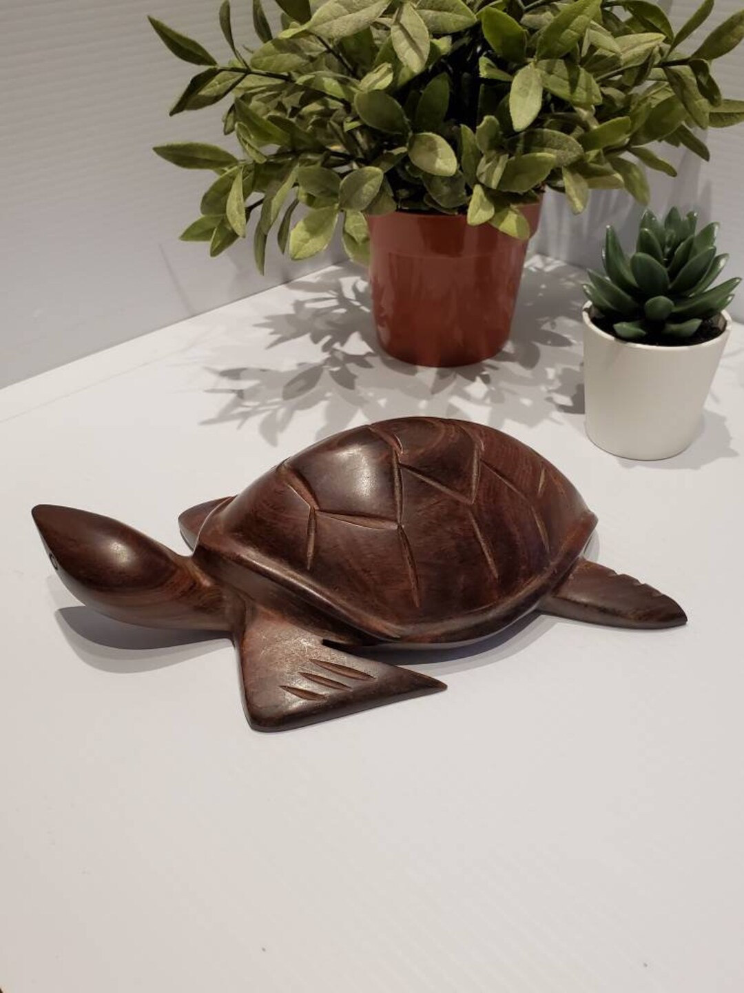 Vintage Ironwood Sea Turtle, Hand Carved, Turtle Decor, Marine Decor ...