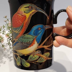 Vintage Dunoon Scotland Panama Exotic Birds Mug, 80s Bird Mug, Bird ...