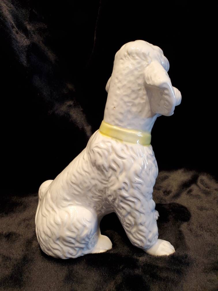 Vintage Ceramic Poodle Dog Statue Made in Japan Poodle - Etsy