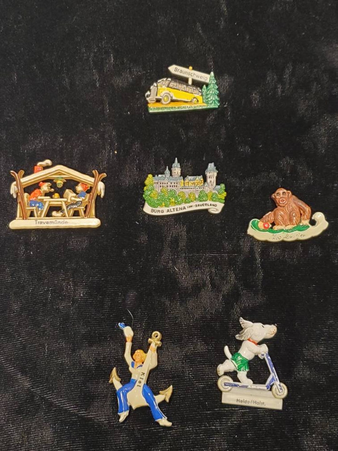 Vintage Celluloid German Tourist Brooch Pin, German Plastic Souvenir ...