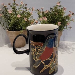 Vintage Dunoon Scotland Panama Exotic Birds Mug, 80s Bird Mug, Bird ...