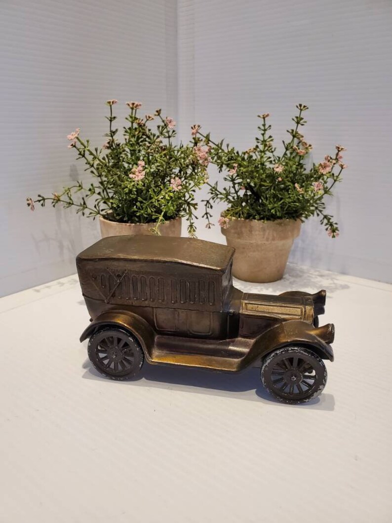 Vintage Diecast 1908 Banthrico Classic Model Car Coin Bank, 70s Diecast ...
