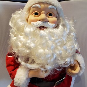 Vintage Animated Santa Claus Head Arms Move, Moving Plug in Santa ...