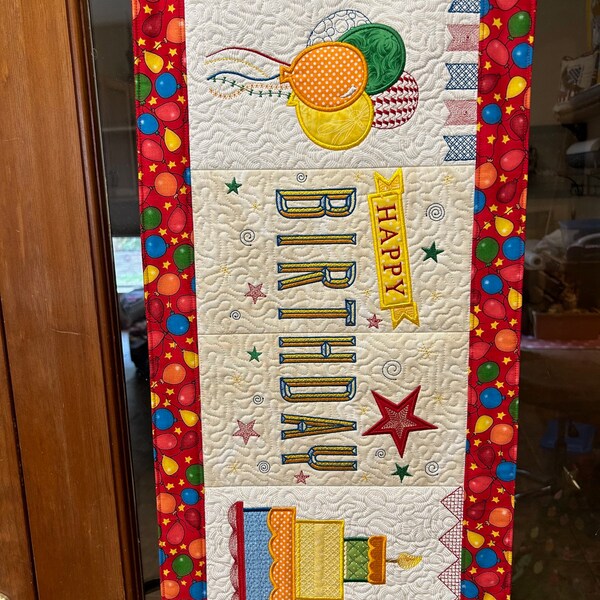 Birthday Table Runner - Etsy