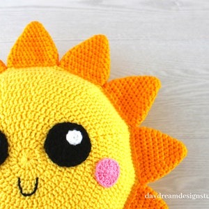 Crochet Sun Pillow Pattern, Crochet Sun Amigurumi, Crochet Sun ...