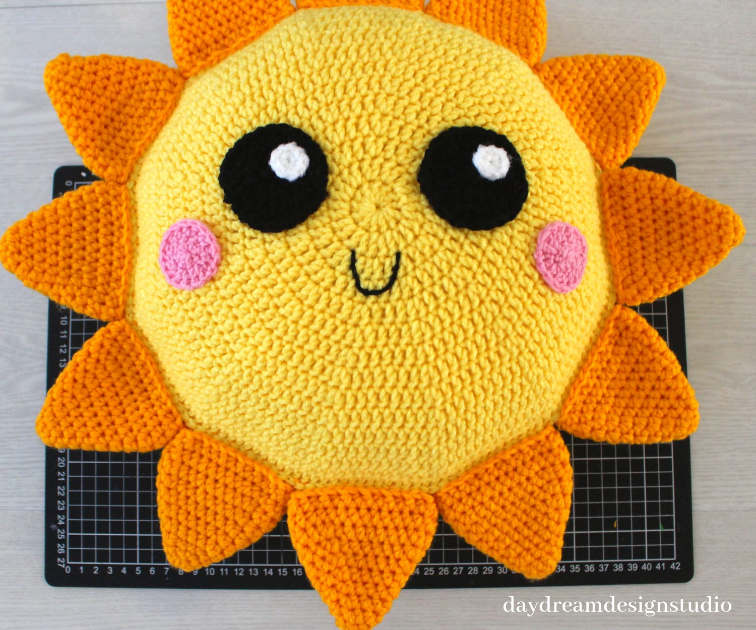 Crochet Sun Pillow Pattern, Crochet Sun Amigurumi, Crochet Sun ...
