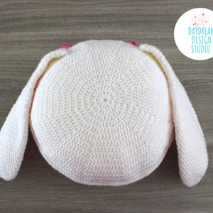 Crochet Bunny Pillow Pattern, Crochet Rabbit Pillow Pattern, Crochet ...
