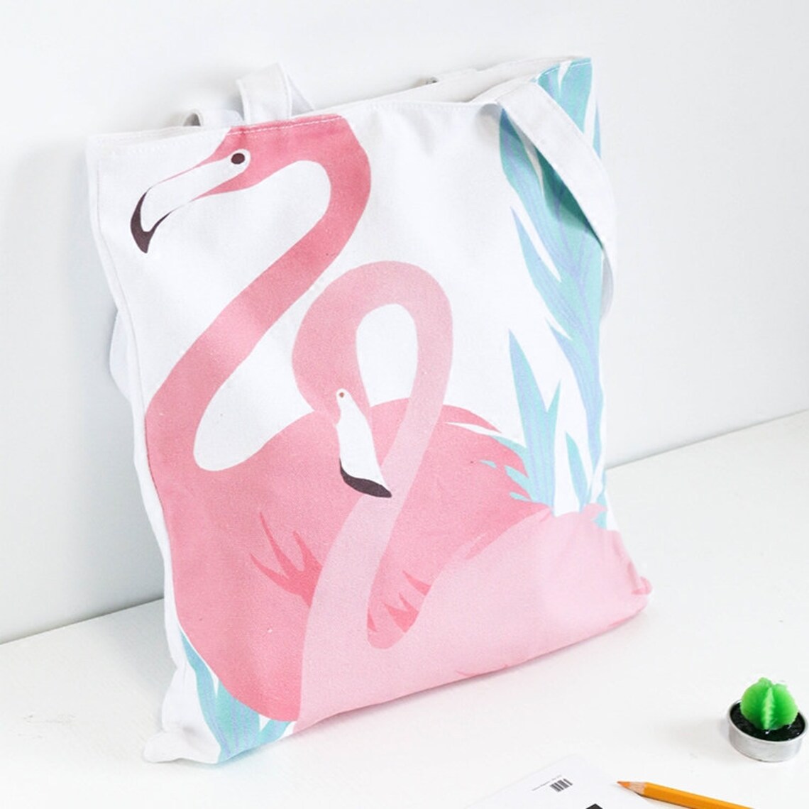 Christmas Gift / Flamingos Tote Bag / Flamingos Canvas Bag / - Etsy UK
