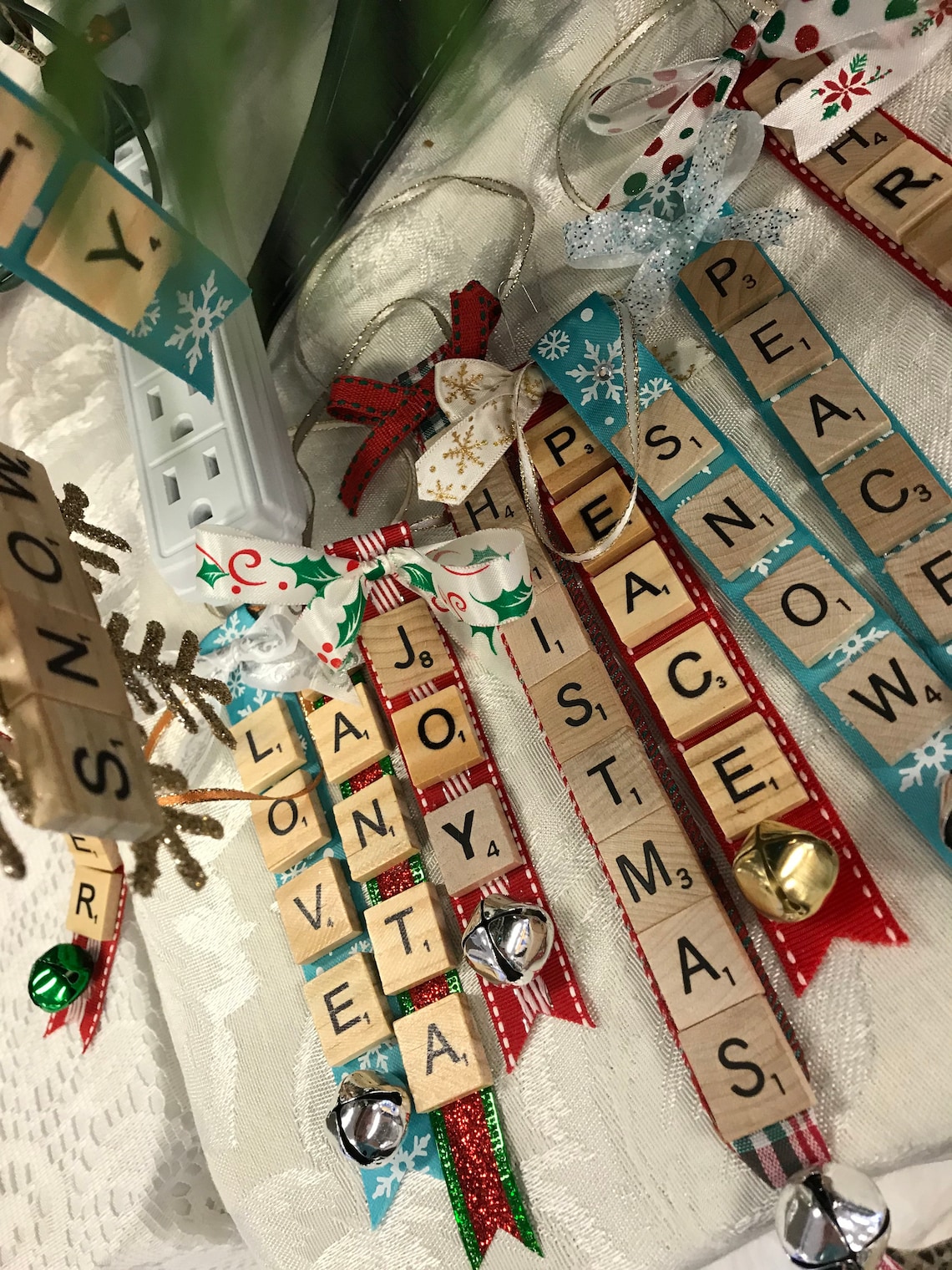 Scrabble Ornaments - Etsy