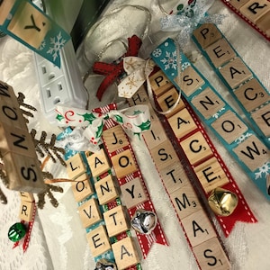 Scrabble Ornaments - Etsy