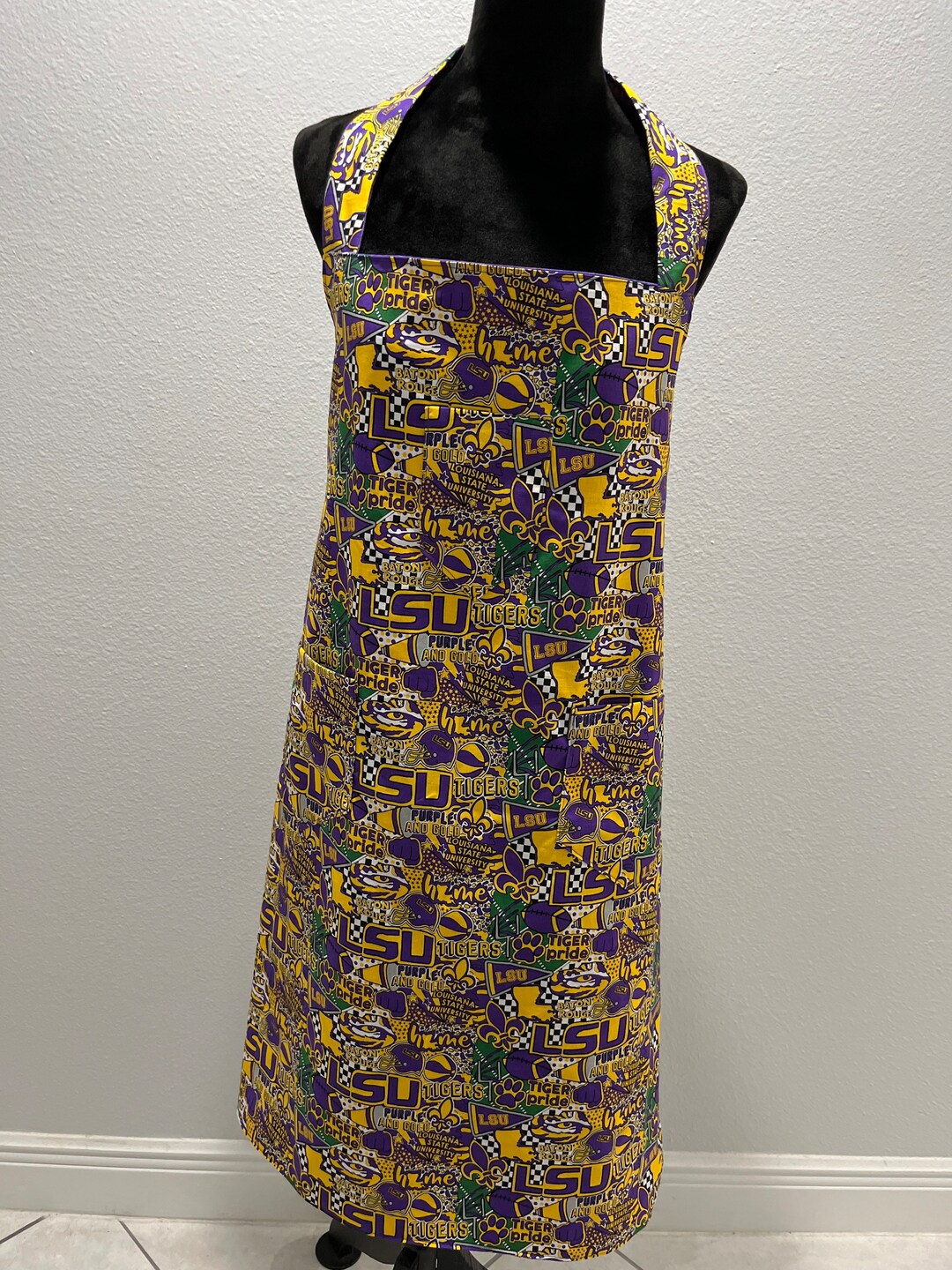 LSU Print Butcher Apron - Etsy
