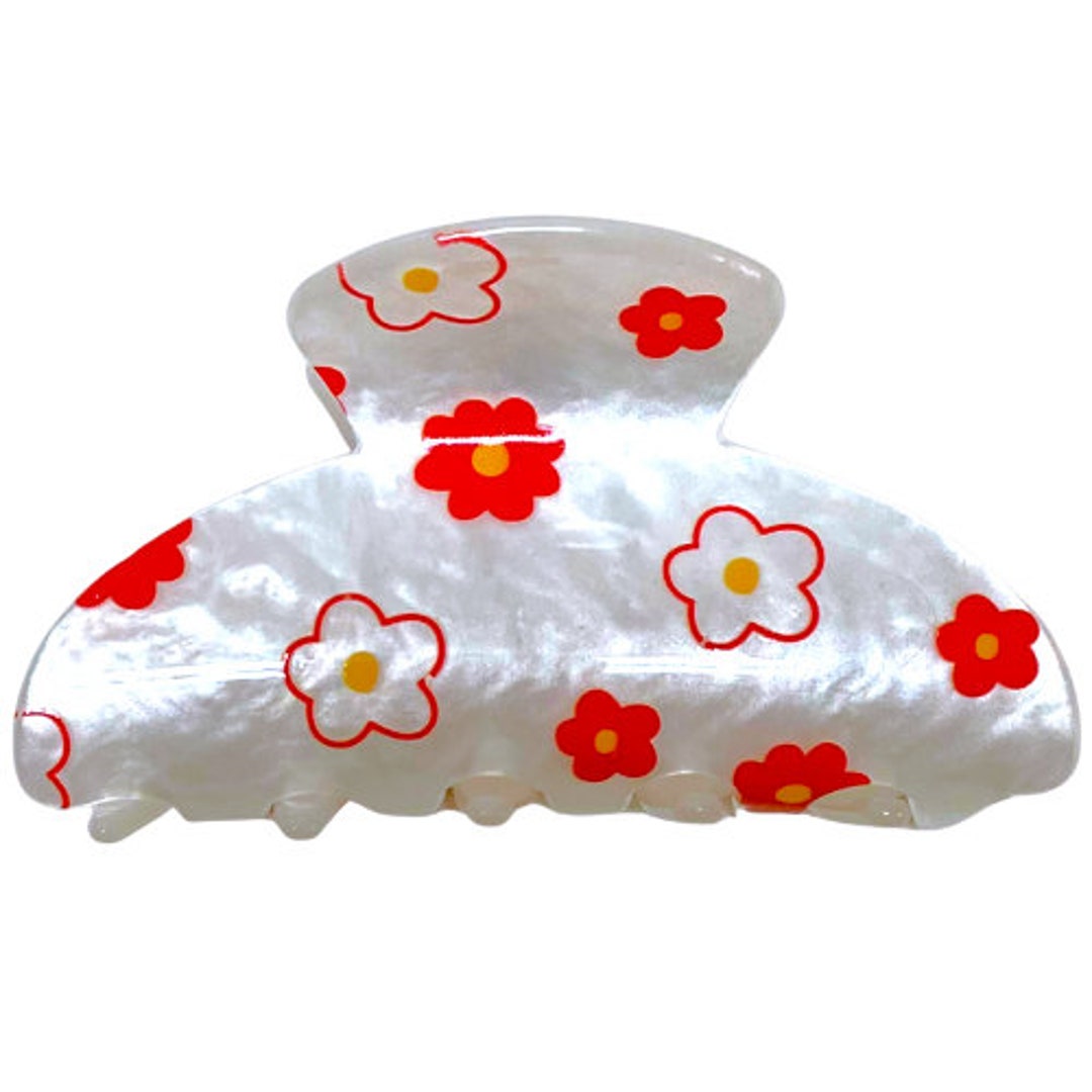 Red Rose Hair Pin | Red Rose Corsage | Red Hair Claw | Girlish Hair ...