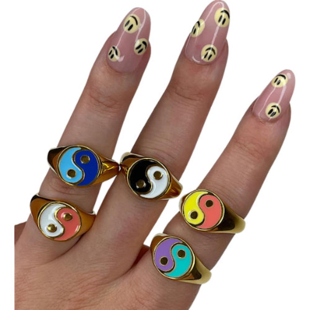 Yin Yang Couple Ring Inseparable Ring Matching Couple Ring, Matching ...