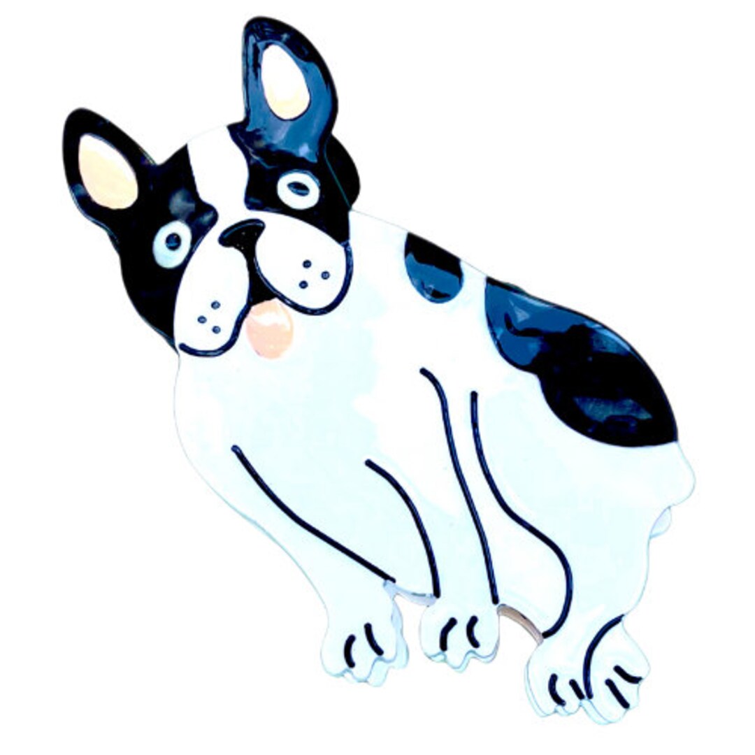 French Bull Dog | Dog Style Hair Claw |cute Dog Hair Clip | Bull Dog ...