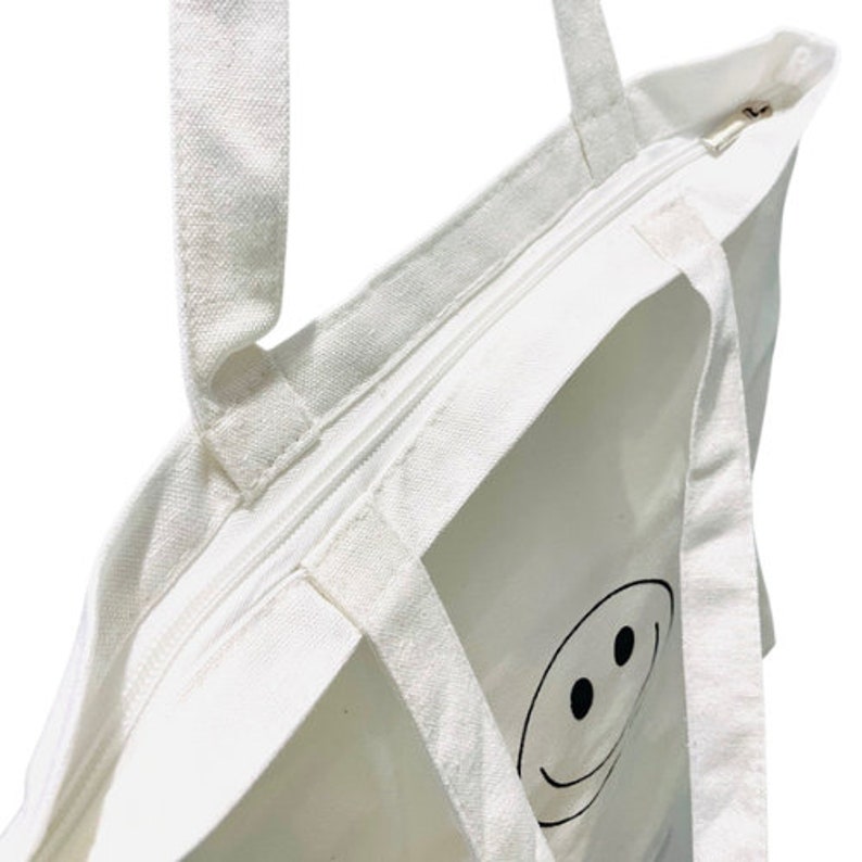 Smiley Face Print Carrier Bag Style Smiley Logo Smiley Face Tote Bag ...