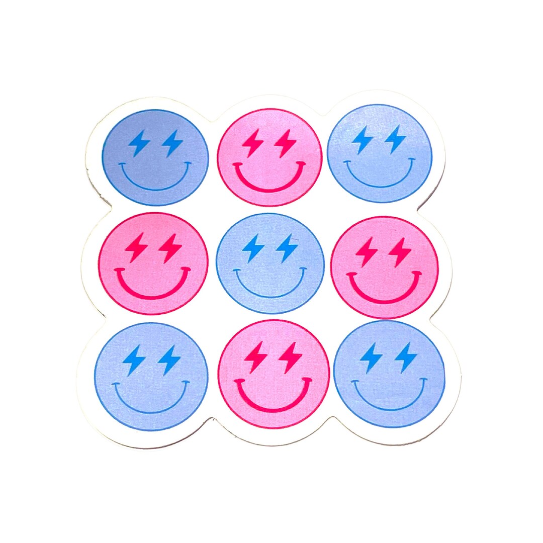 Eye Sticker | Eye Drawing | Lightning Stickers | Pink Lightning | Smile ...