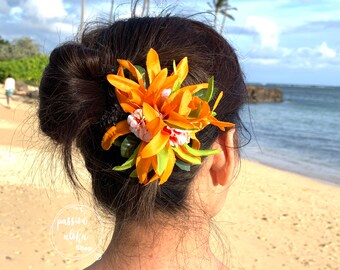 Tropical Hair Flower | Etsy