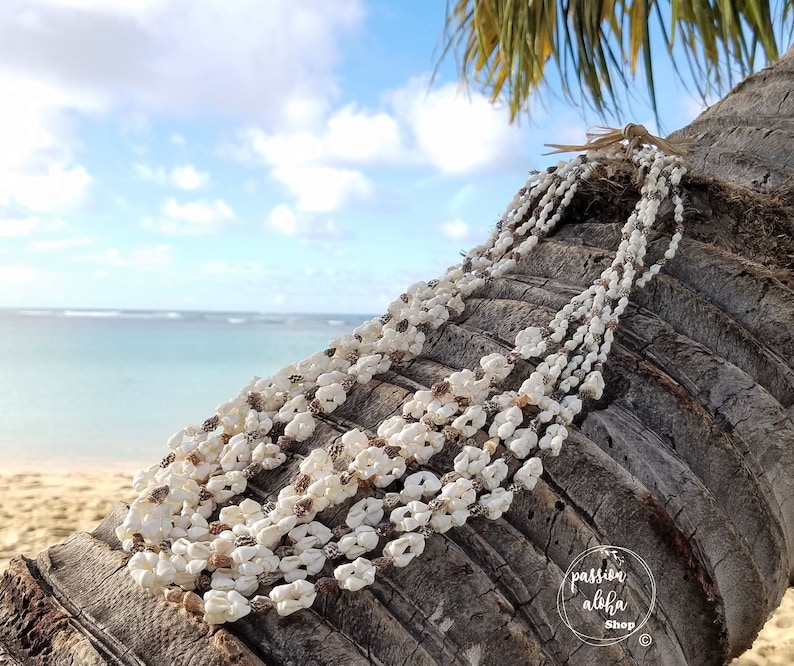 Hawaiian Lei, Seashell Lei, Seashell Necklace, Multilayer Necklace ...