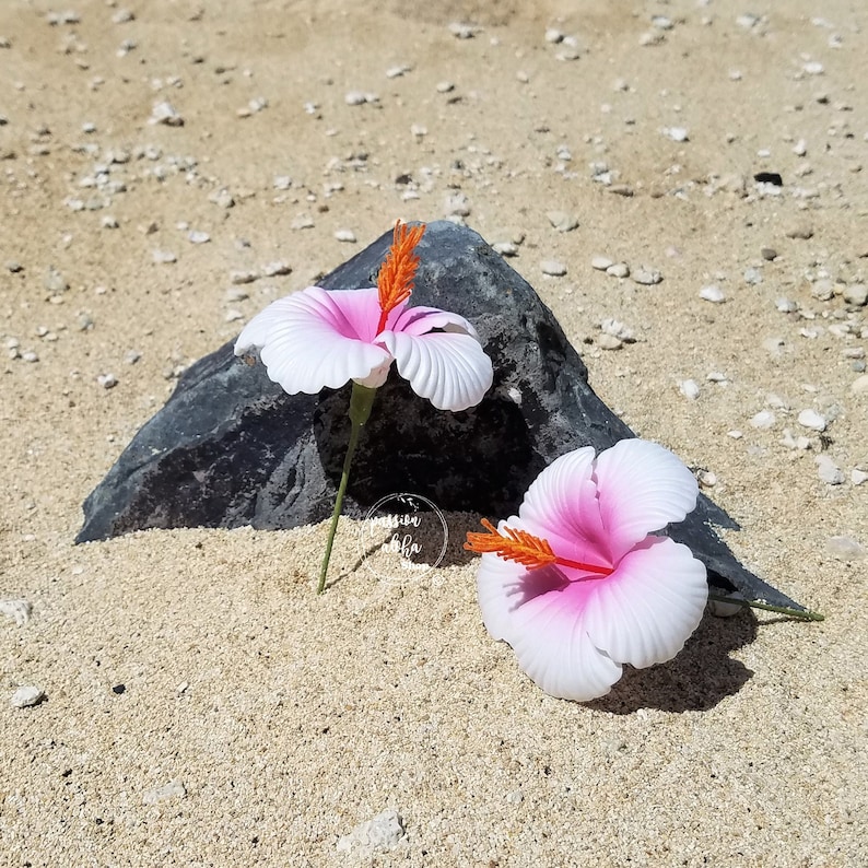 Hibiscus Hair Stick Tropical Flower Hawaiian Flower Hair - Etsy