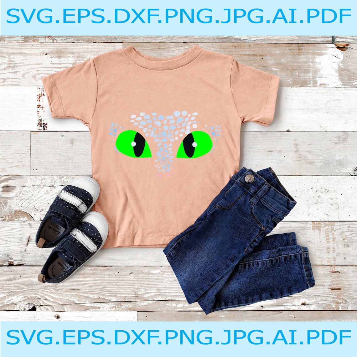 Light Fury Eyes SVG: Dragon Face Vector, Shirt Design (digital Files ...