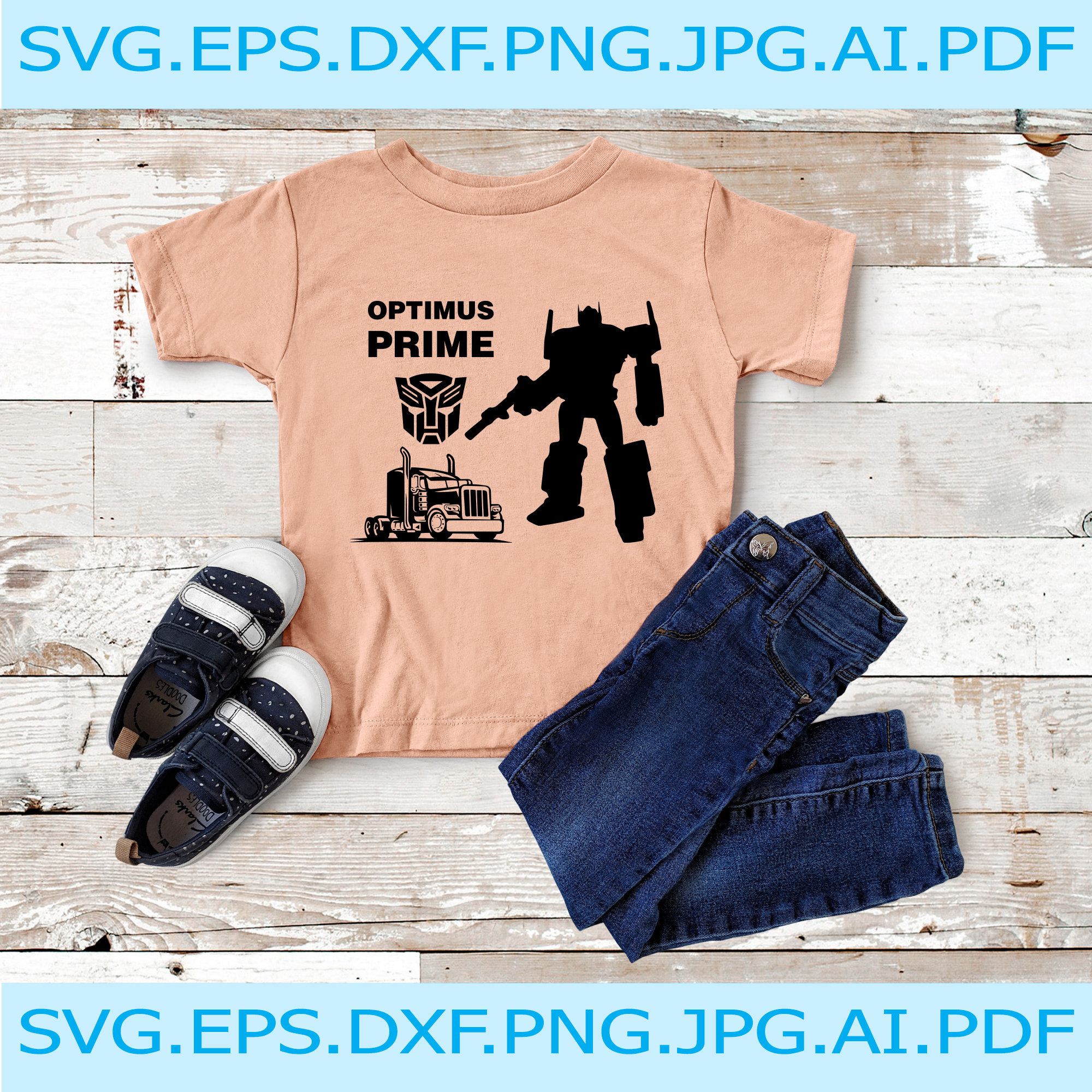 Optimus Prime SVG: Transformers Robot Clipart (digital Files) - Etsy