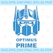 Optimus Prime Svg, Optimus Prime Vector, Optimus Prime Face, Optimus ...