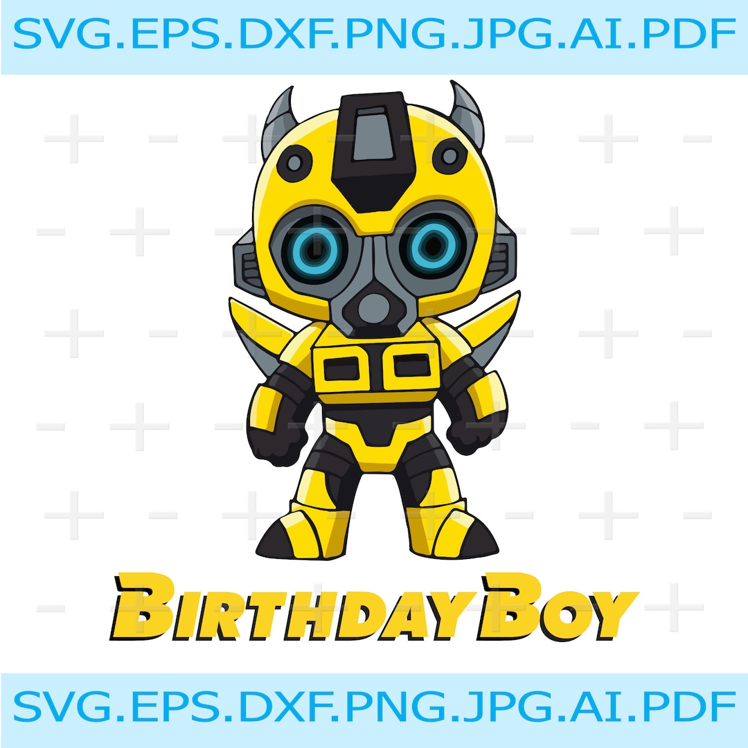 Bumblebee Birthday Boy Svg, Bumblebee Vector, Bumblebee Face, Bumblebee ...