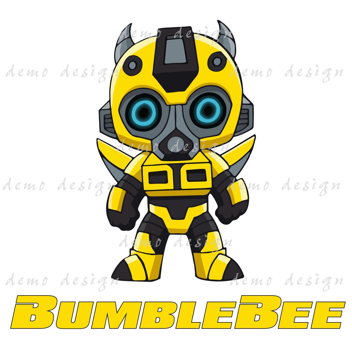 Bumblebee Robot Vector: Superhero Clipart (digital Files) - Etsy