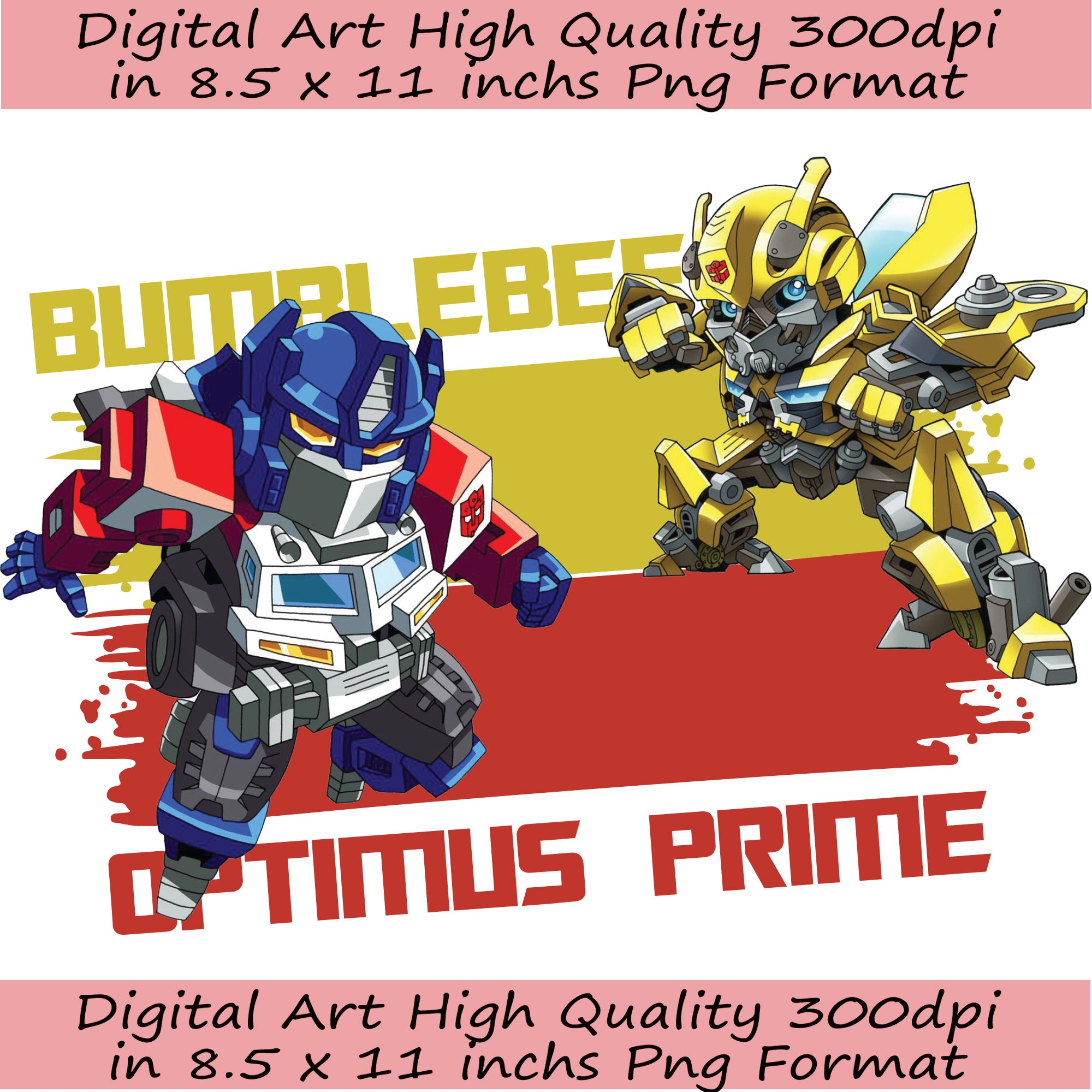 Bumblebee and Optimus Prime Png, Transformers Clipart ,superhero ...